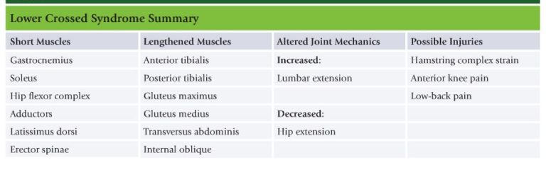 Lower body muscle imbalances – Strong Links Fitness